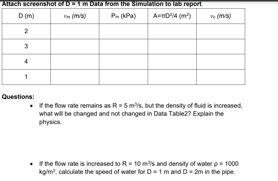 Solved II. Complete Data Table 2 with Flow Simulation: Basic | Chegg.com