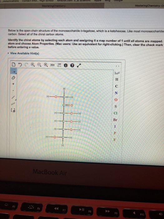 Solved nications Below is the open-chain structure of the | Chegg.com