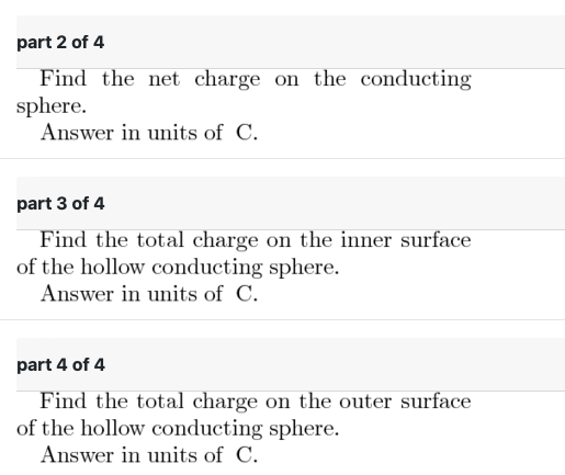 Solved part 1 of 4 Consider an insulating sphere of radius 7 | Chegg.com
