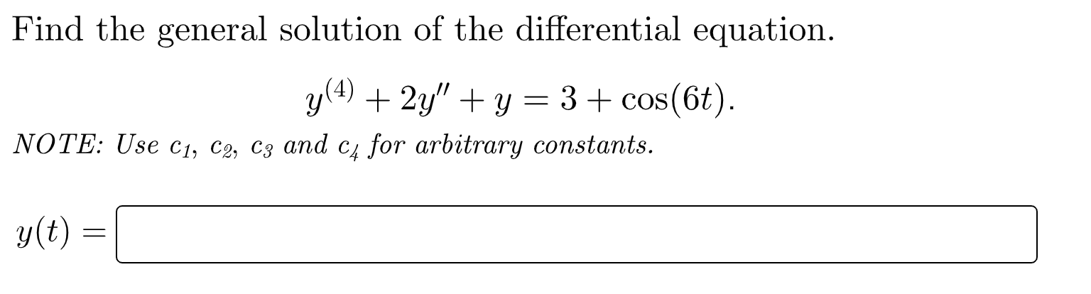 Solved Find the general solution of the differential | Chegg.com