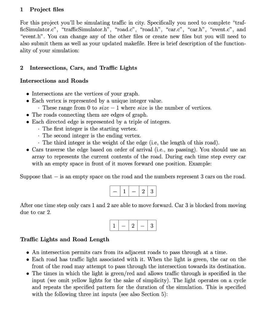 Solved 1 Project files For this project you'll be simulating | Chegg.com