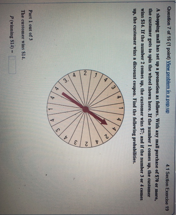 Solved Question 7 of 16 (1 point) View problem in a pop-up A | Chegg.com