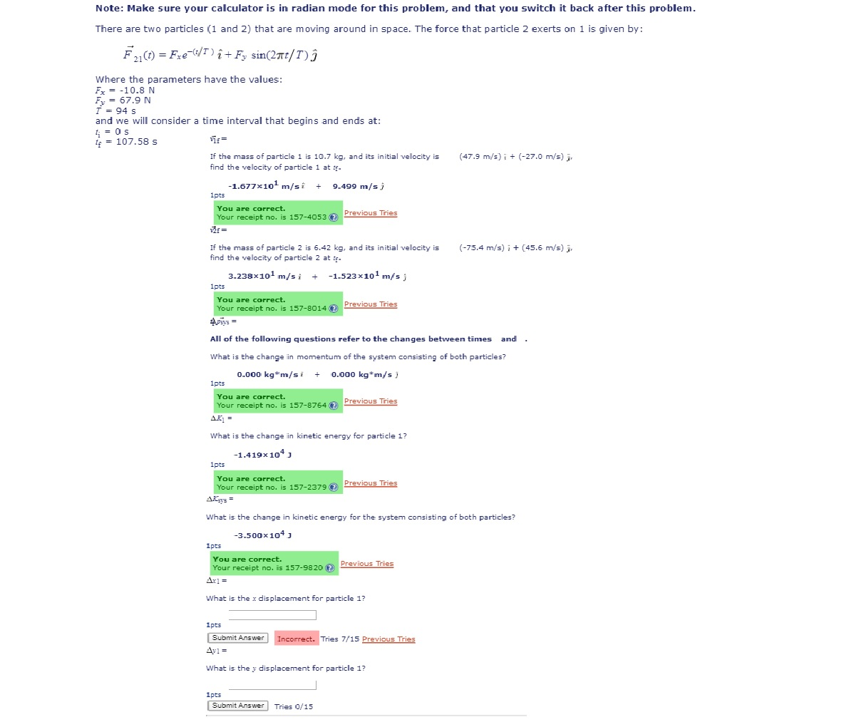 Solved Please find the displacement (distance) of the object | Chegg.com