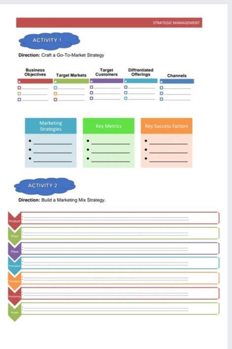 Solved Direction: Craft a Go-To-Market Strategy Direction: | Chegg.com