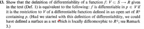 13. Show that the definition of differentiability of | Chegg.com