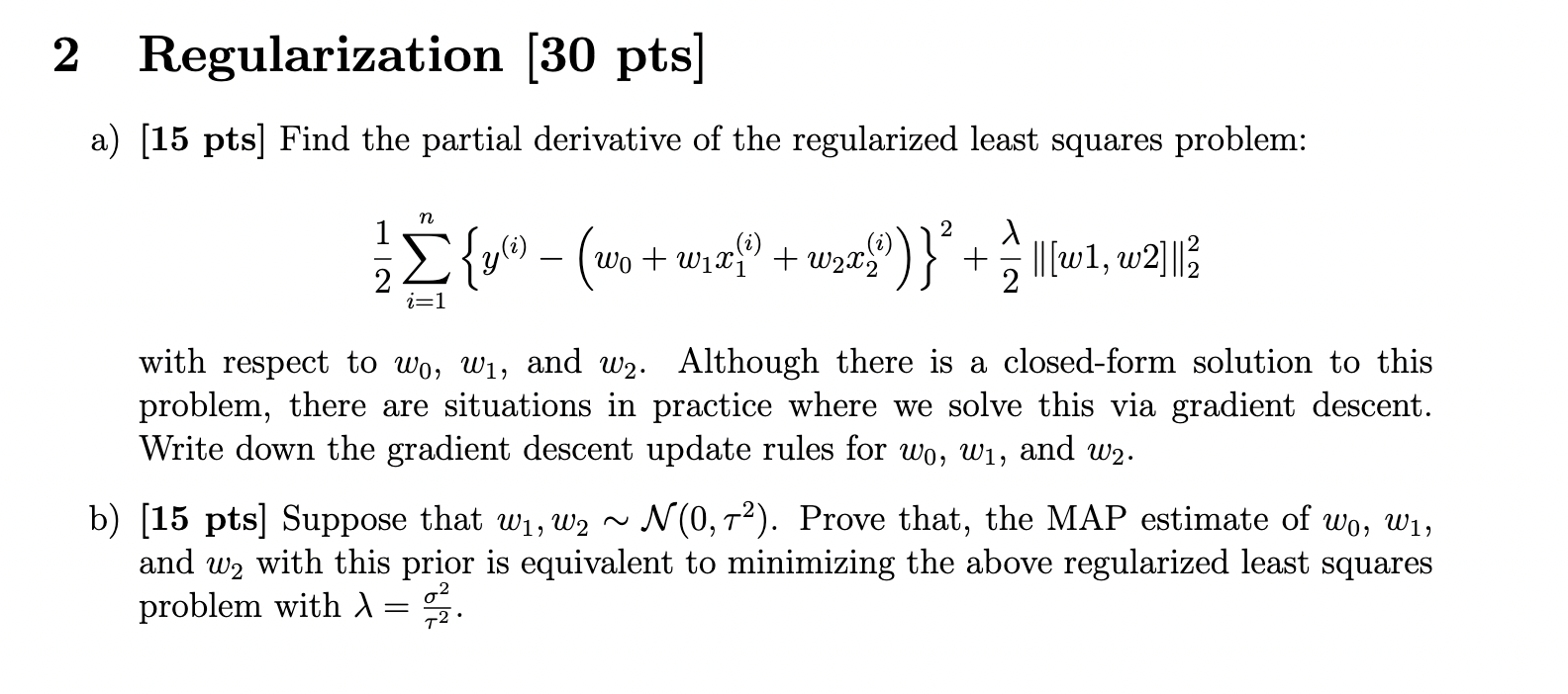 a) [15pts] Find the partial derivative of the | Chegg.com