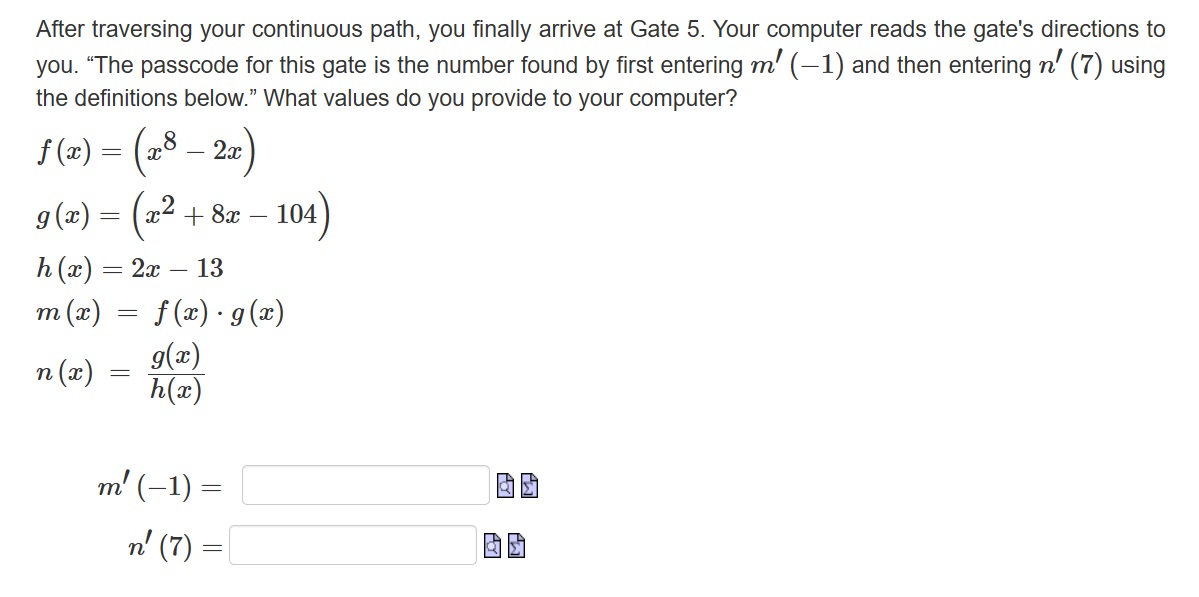 Solved After traversing your continuous path, you finally | Chegg.com