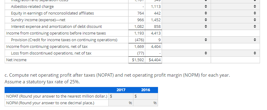 Solved Identifying Operating and Nonrecurring Income | Chegg.com