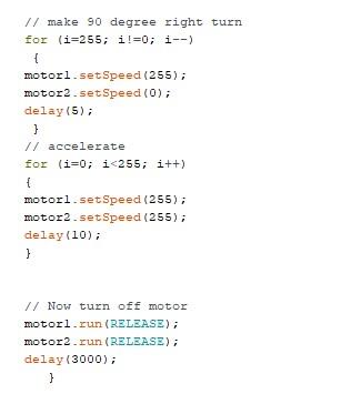 Solved #include CAFMotor.h> AF_DCMotor motorl(1); AF_DCMotor | Chegg.com