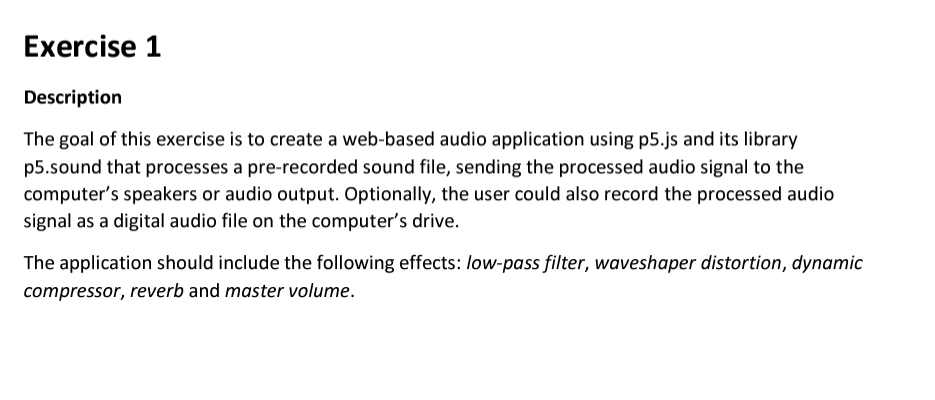 Solved Exercise 1DescriptionThe goal of this exercise is to | Chegg.com