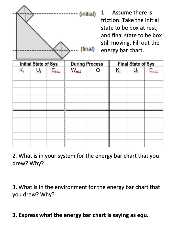 I) 1 . ﻿Assume there isfriction. Take the | Chegg.com