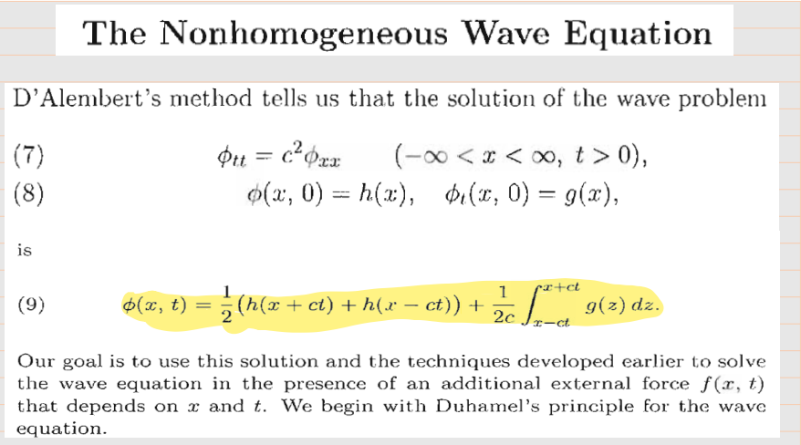 Solved 15. Fundamental solution of the wave equation. Show | Chegg.com