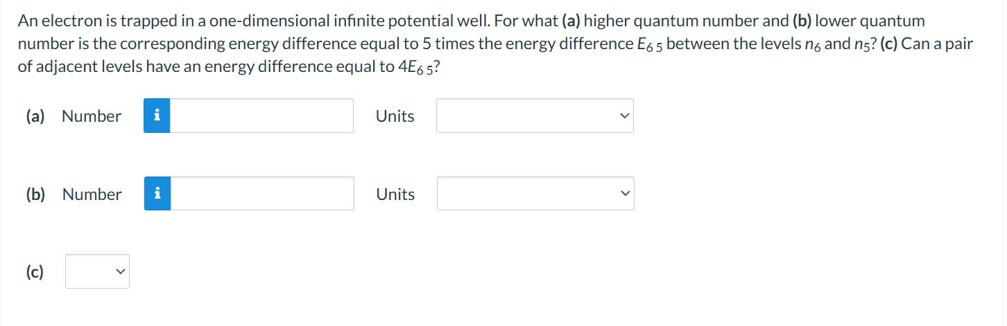 Solved An Electron Is Trapped In A One Dimensional Infinite