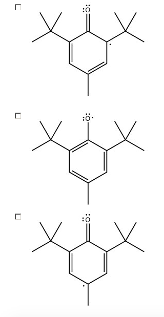 Solved Select all resonance structures of the radical | Chegg.com