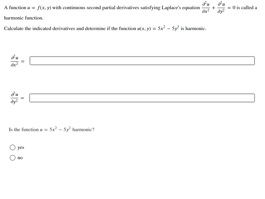 Solved A function u=f(x,y) with continuous second partial | Chegg.com