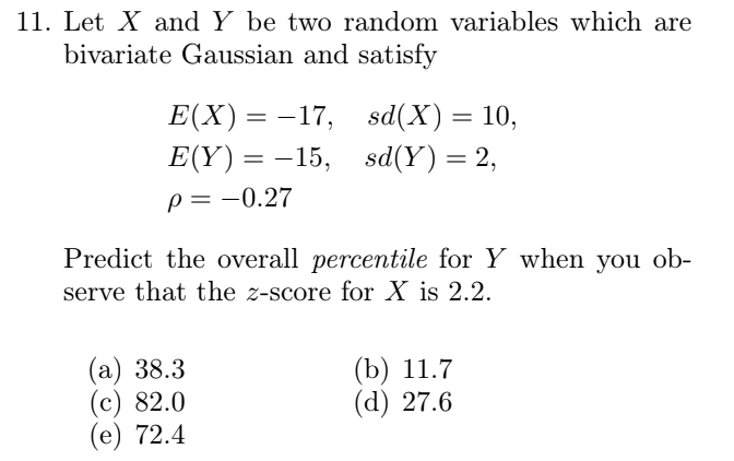 Solved 1. Let X and Y be two random variables which are | Chegg.com