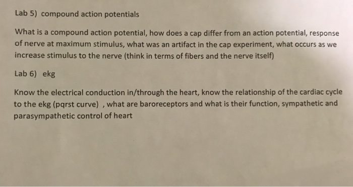 Solved compound action potentials What is a compound action | Chegg.com