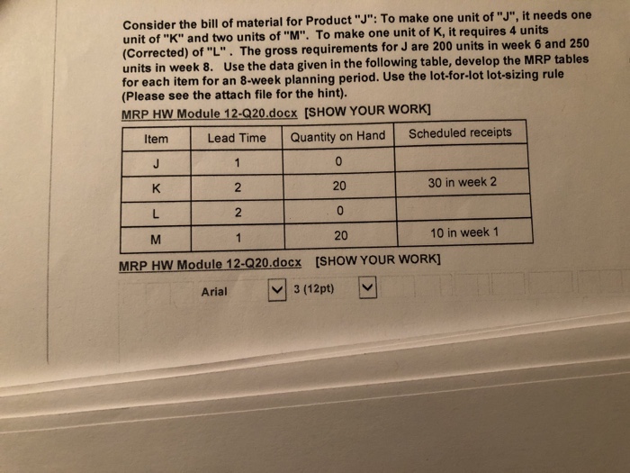 Please use excel QM and show work thanks | Chegg.com