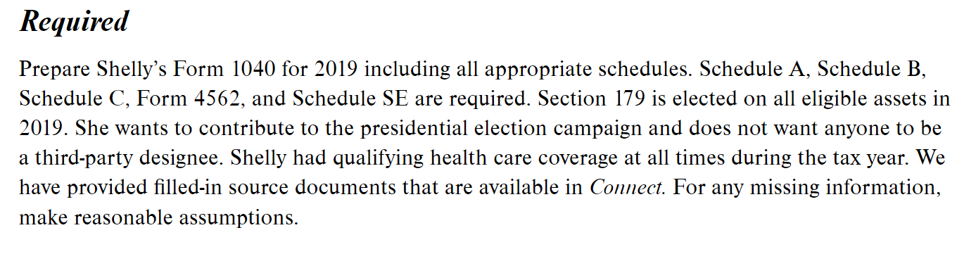 COMPREHENSIVE PROBLEM 4 With Emphasis on Schedule C | Chegg.com