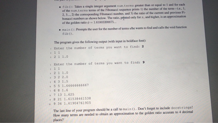 Solved The Fibonacci Sequence and the Golden Ratio Believe | Chegg.com
