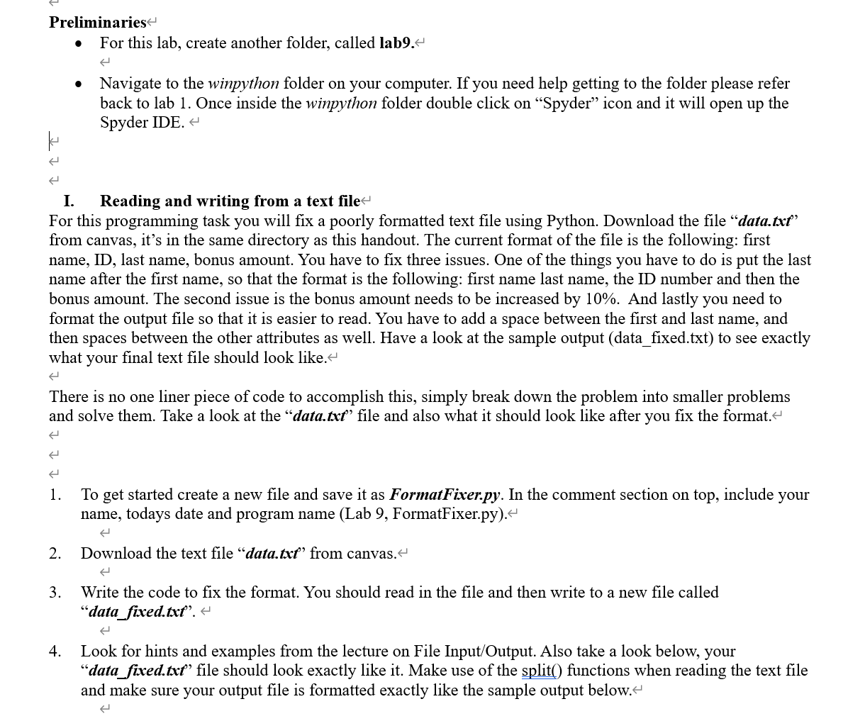 Solved Preliminaries For this lab, create another folder, | Chegg.com