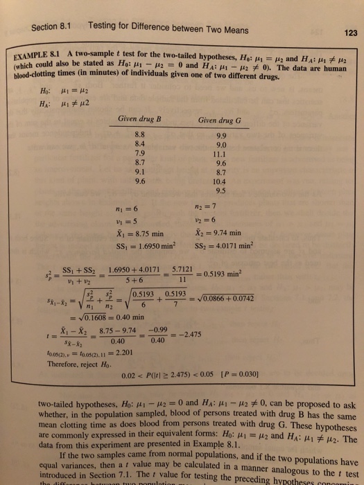 Solved Exercise 8.1 and 8.2 make it the same example 8.1 and | Chegg.com