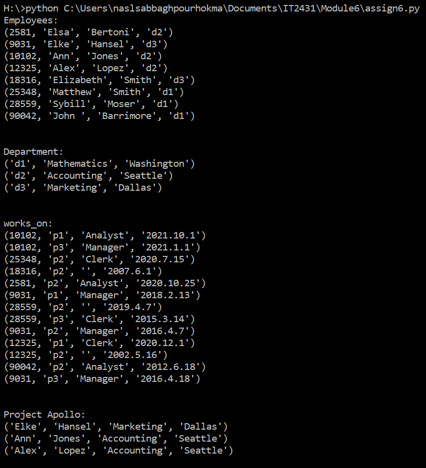 Filename: assign6.py Write a Python program that | Chegg.com