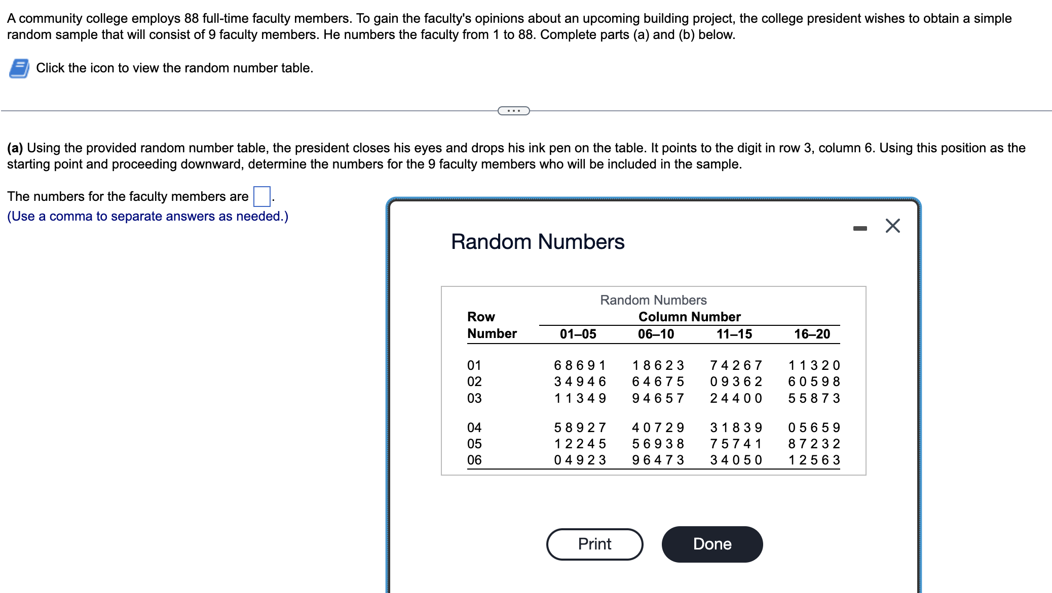 Solved A community college employs 88 ﻿full-time faculty | Chegg.com