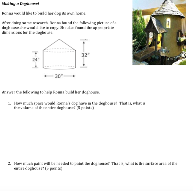 Solved Making a Doghouse! Ronna would like to build her dog | Chegg.com