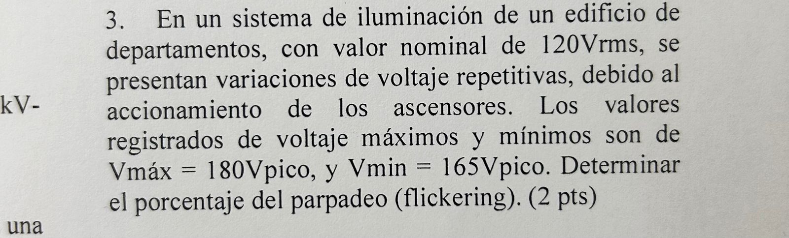 Solved En un sistema de iluminación de un edificio de | Chegg.com