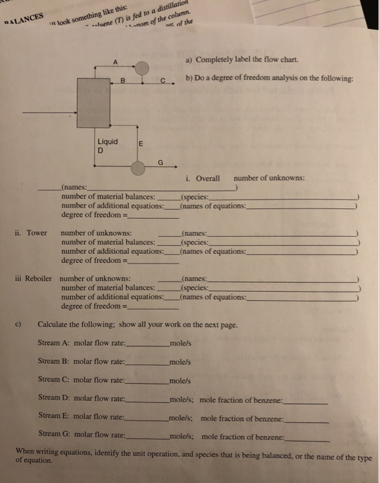 An equimolar mixture of benzene and toluene is fed | Chegg.com