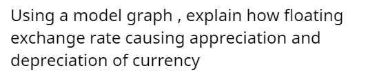Solved Using a model graph, explain how floating exchange | Chegg.com