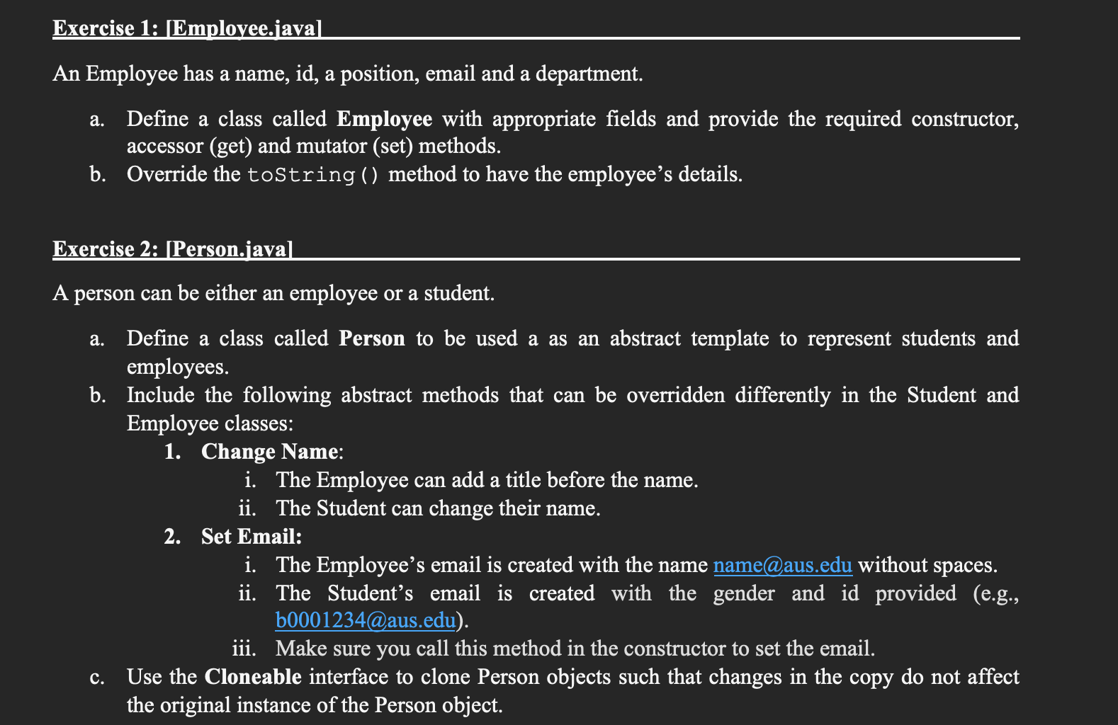 Solved urgent java public class Student { private String | Chegg.com