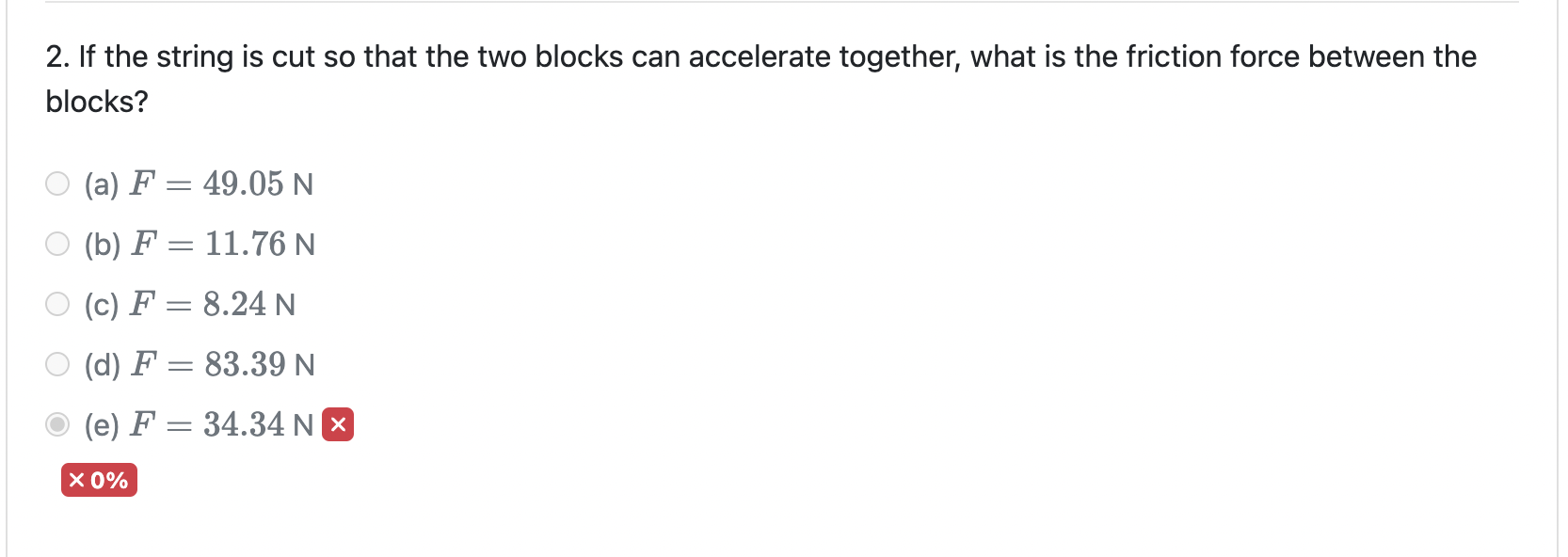 Solved A block of mass m=7 kg is placed on top of a block of | Chegg.com