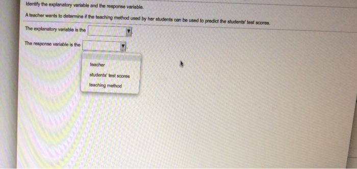 Solved 15 pts p Identify the explanatory variable and the | Chegg.com