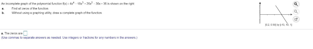 Solved An incomplete graph of the polynomial function | Chegg.com