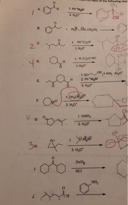Solved ol each ot the following reac A. 2 Hyo 0 C. 1. NacN | Chegg.com Solved ol each ot the following reac A. 2 Hyo 0 C. 1. NacN | Chegg.com
