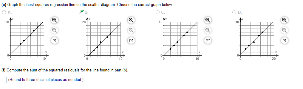 Solved Complete parts (a) through (h) for the data below. | Chegg.com