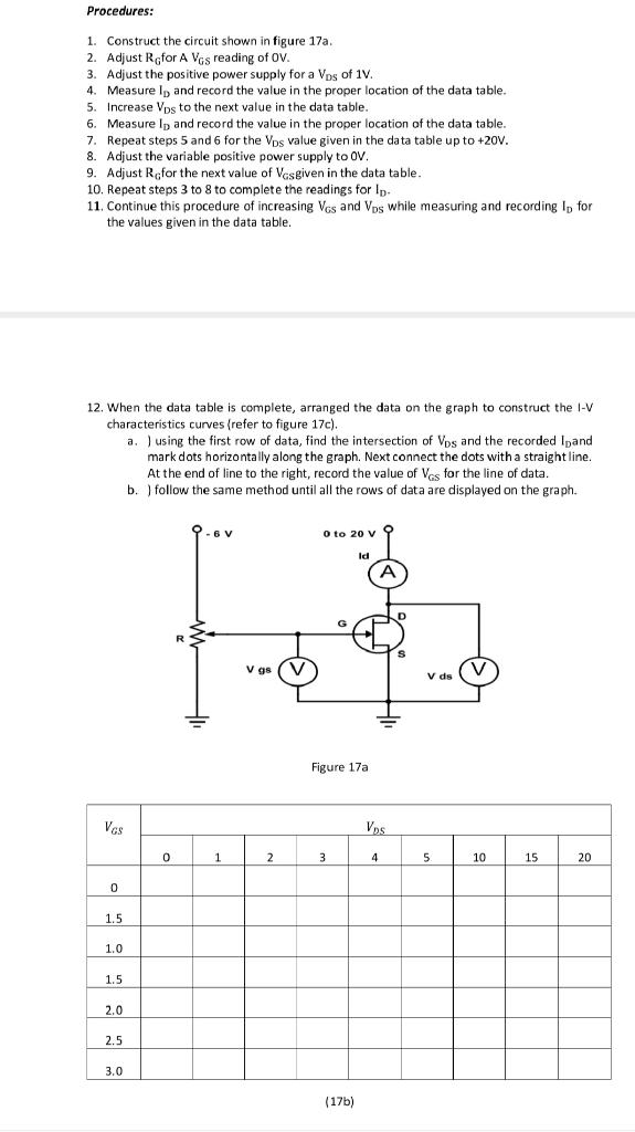 Solved 1 Construct The Circuit Shown In Figure 17a 2 