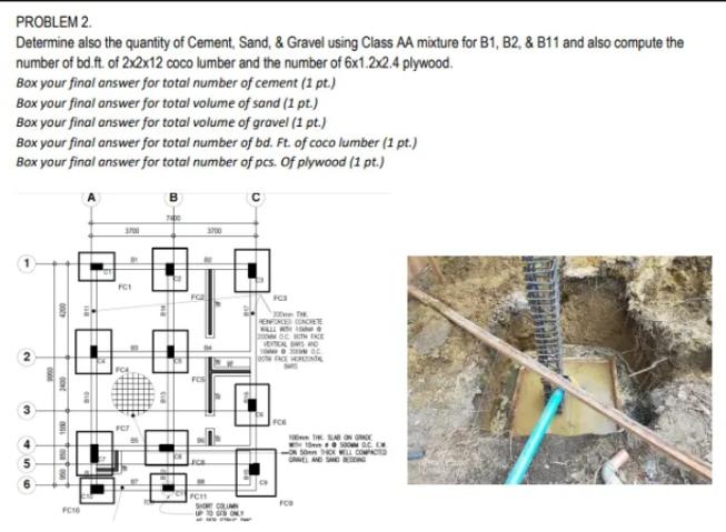 PROBLEM 2 Determine also the quantity of Cement, | Chegg.com