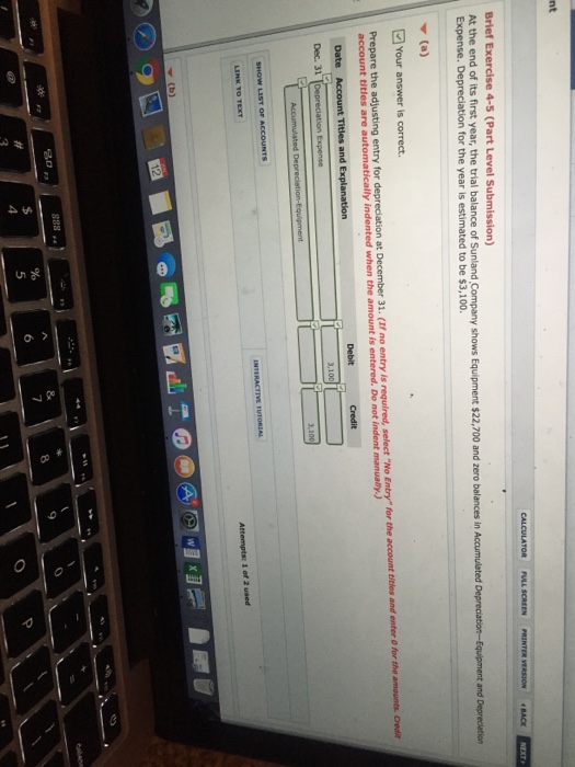 Solved Brief Exercise 4-5 (Part Level Submission) At the end | Chegg.com
