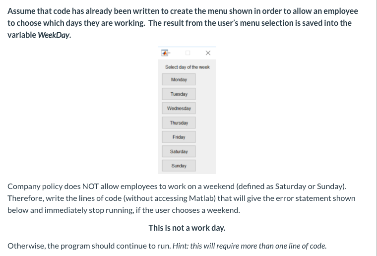 Solved Assume That Code Has Already Been Written To Create
