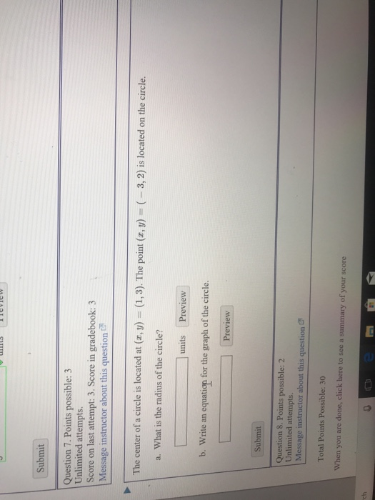 Solved Submit Question 7. Points possible: 3 Unlimited | Chegg.com