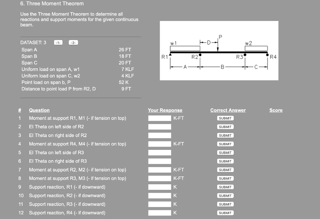 6 Three Moment Theorem Use The Three Moment Theorem Chegg