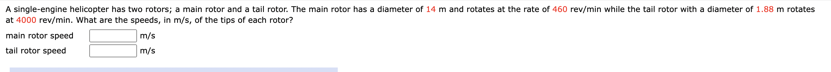 Solved at 4000rev/min. What are the speeds, in m/s, of the | Chegg.com