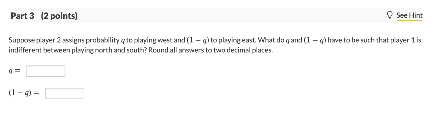 Solved 06 Question (5 points) Player 1 and player 2 are | Chegg.com