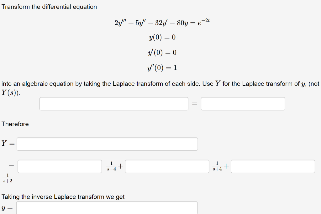 Solved Transform the differential equation | Chegg.com