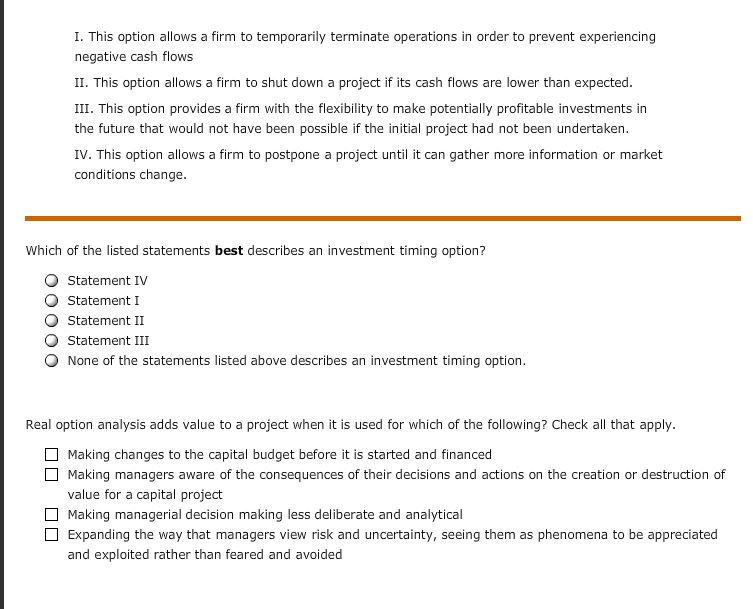 Solved Attempts: Do No Harm: /6 9. Real options Aa Aa E | Chegg.com
