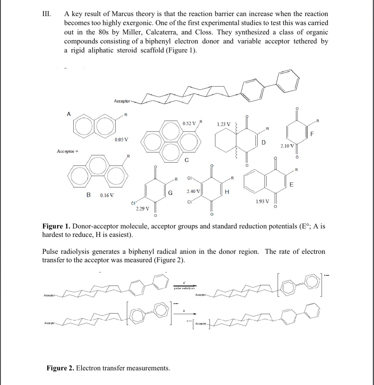 This is the whole questionIII. A key result of Marcus | Chegg.com