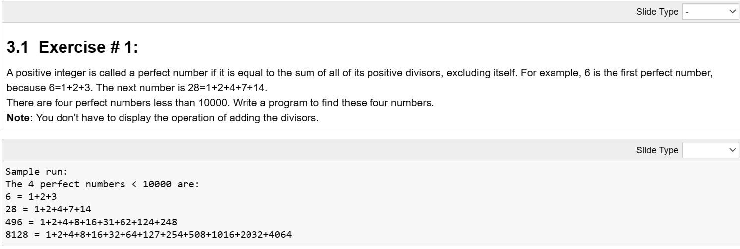 Solved A positive integer is called a perfect number if it | Chegg.com